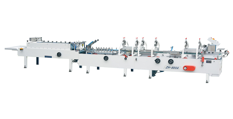 Automatic Pre-folding Folder Gluer Machine ZH-800A - Folder Gluer ...